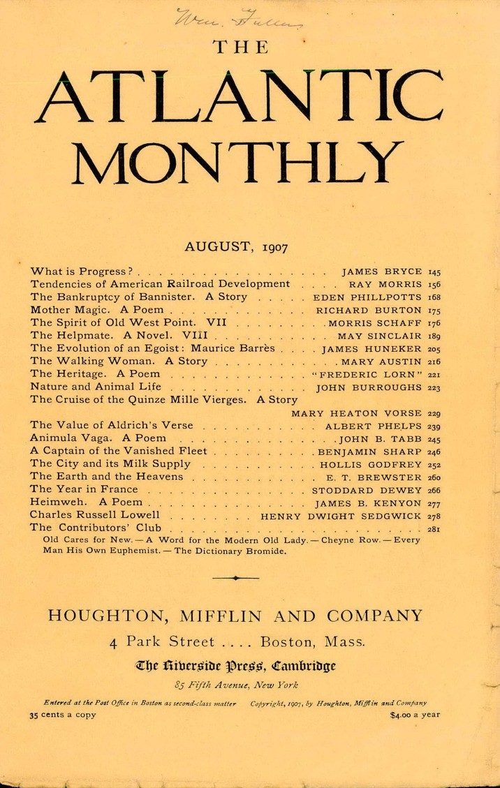 August 1907 Issue - The Atlantic