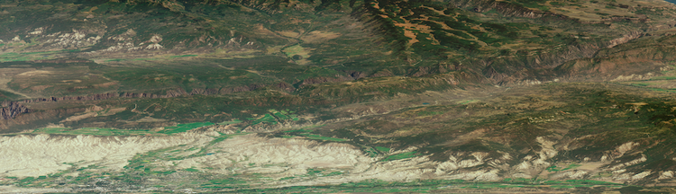 The American Landscape, From Space: Denver, the Rockies, and Colorado ...