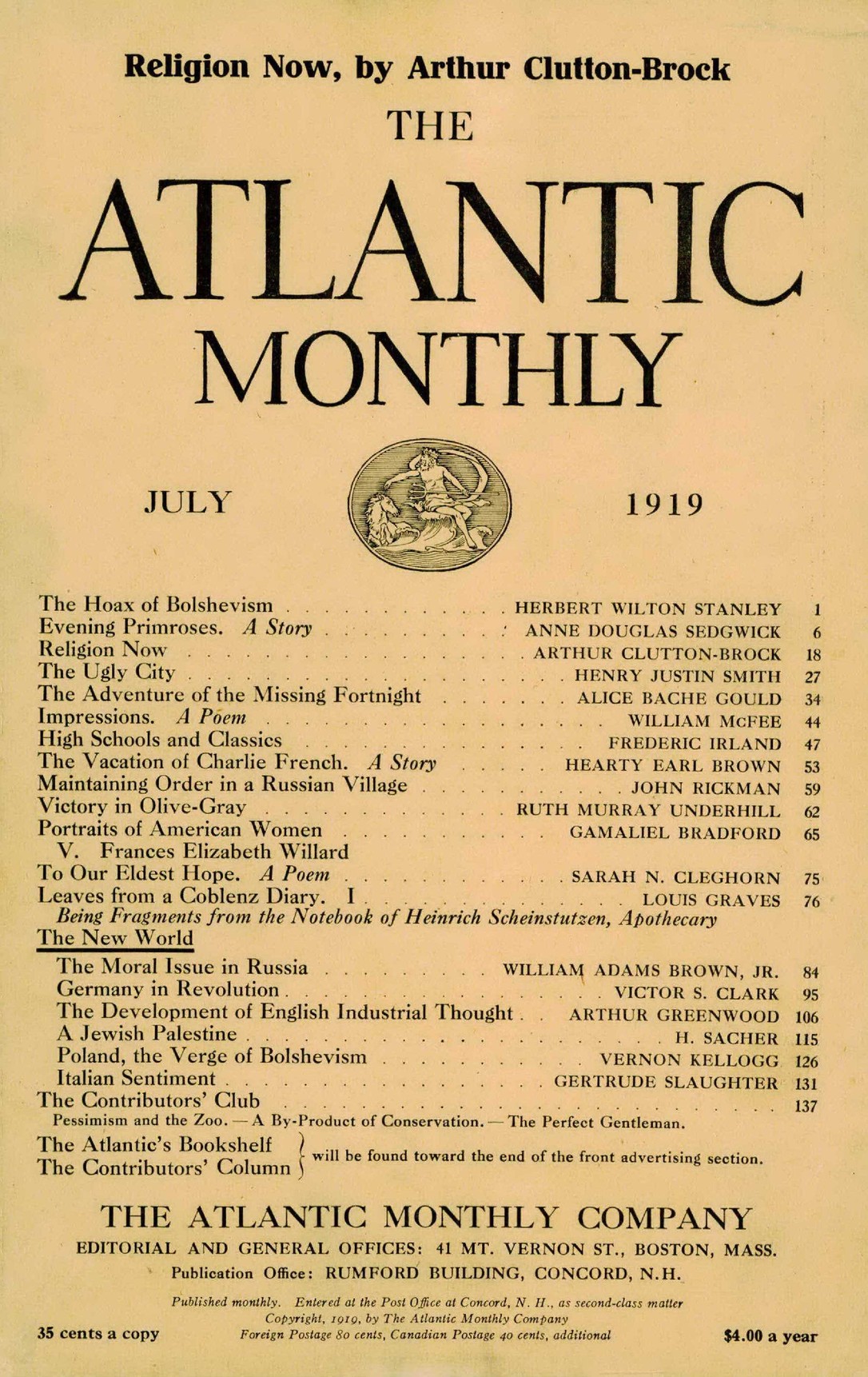 July 1919 Issue - The Atlantic