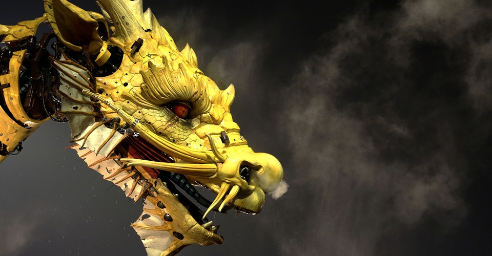 A 50-Foot-Tall French Fire-Breathing Dragon-Horse Visits Beijing - The ...