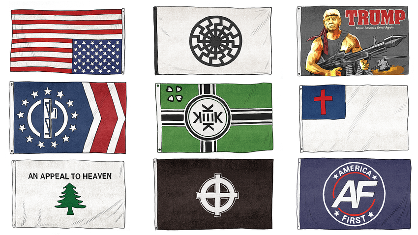 A Field Guide to the Flags of the Far Right - The Atlantic