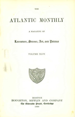November 1880 Issue - The Atlantic