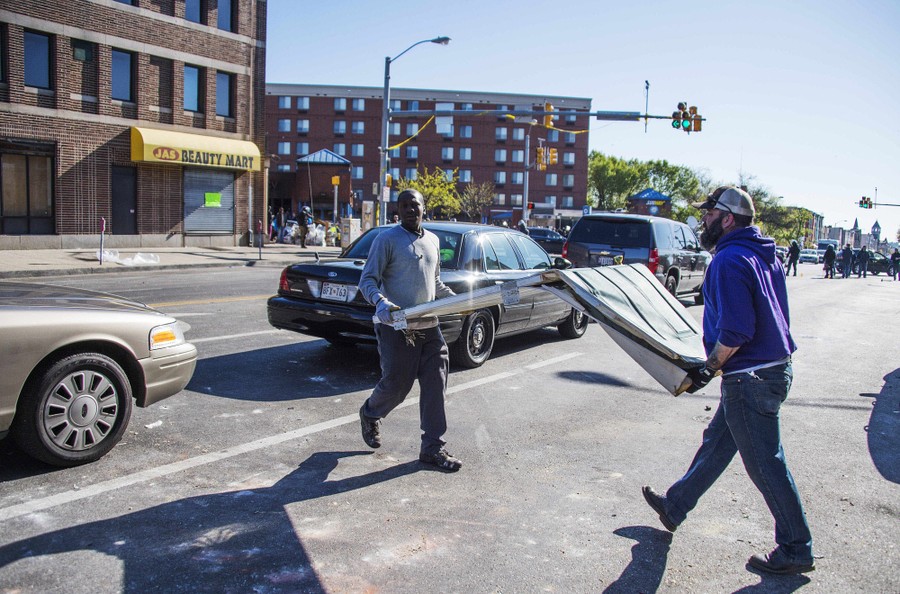 The Day After: Cleaning Up in Baltimore - The Atlantic