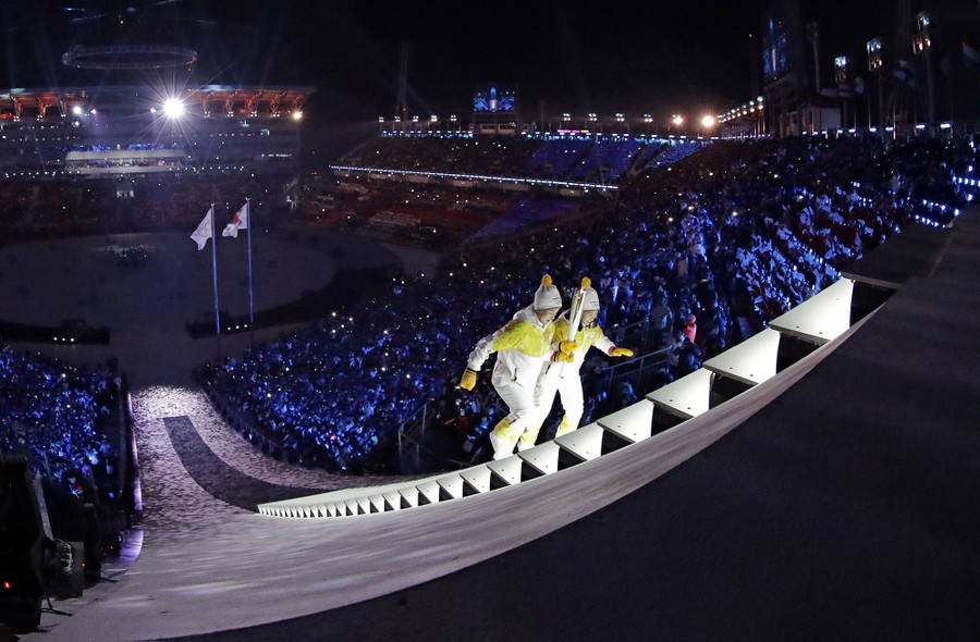 Photos of the Opening Ceremony of the Pyeongchang 2018 Winter Olympics ...