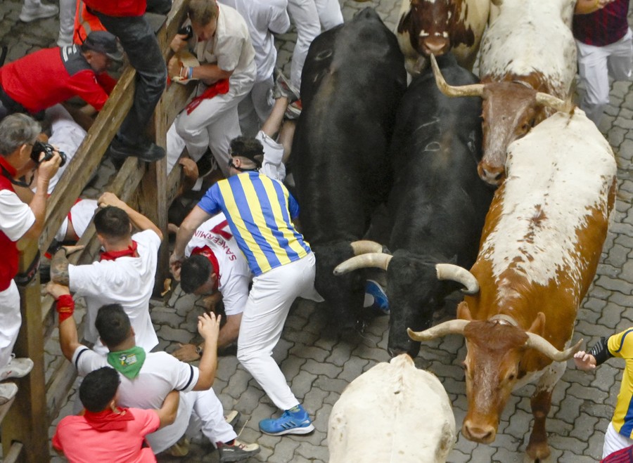 Photos: The Running of the Bulls 2024 - The Atlantic