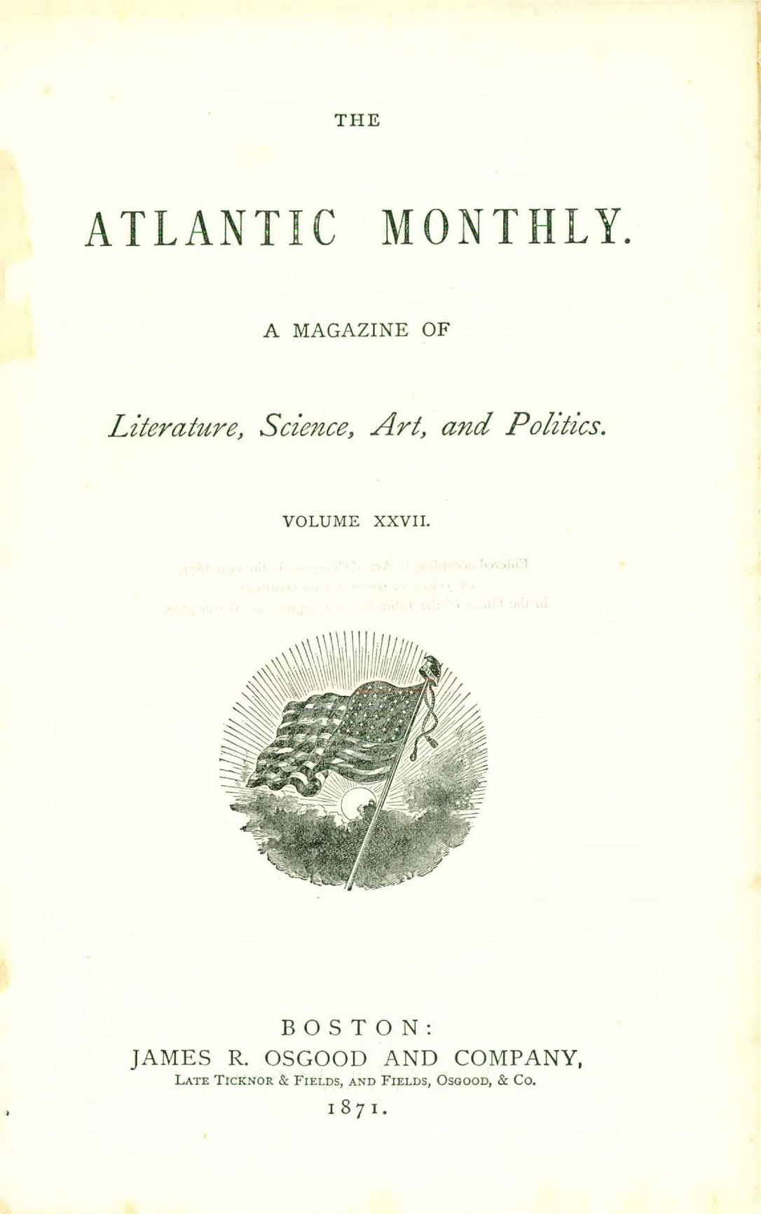 April 1871 Issue - The Atlantic