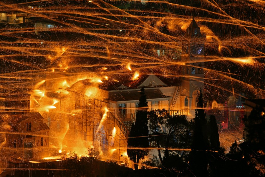 A Traditional Easter Rocket War in Greece - The Atlantic