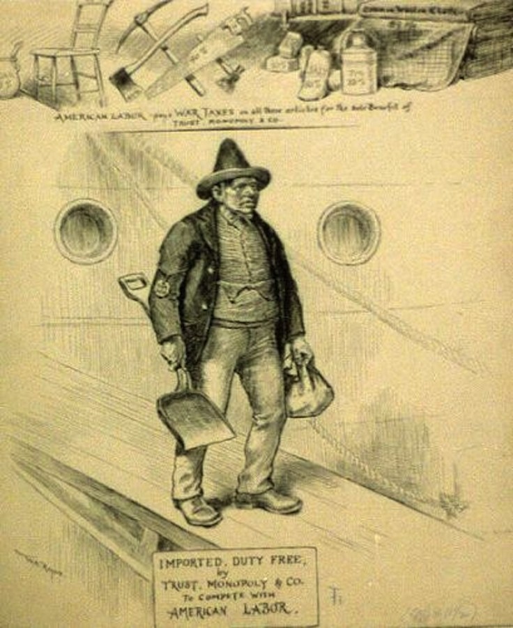 Irish Immigration Political Cartoons