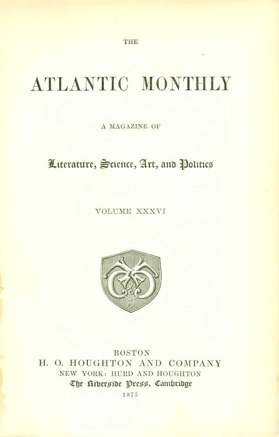 October 1875 Issue - The Atlantic
