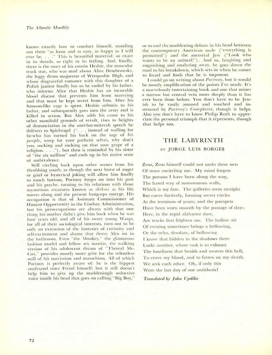 Jorge Luis Borges Poems: “The Labyrinth” - The Atlantic