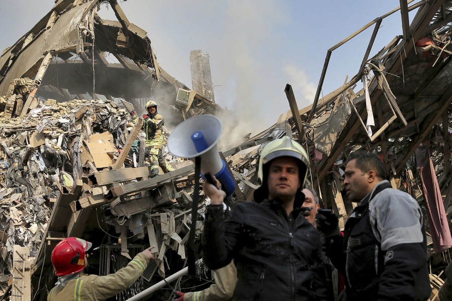 Iranian High-rise Collapses in Huge Fire, Killing Dozens - The Atlantic