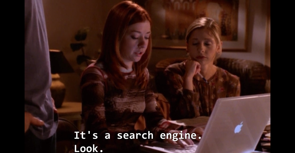 The First Use of 'to Google' on Television? Buffy the Vampire Slayer ...