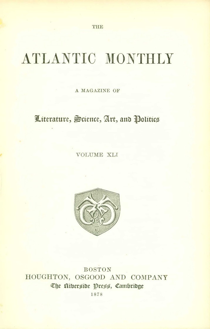 May 1878 Issue - The Atlantic