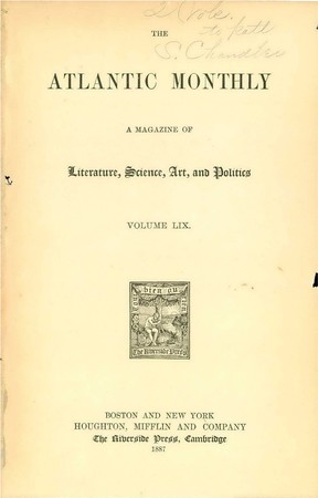 February 1887 Issue - The Atlantic
