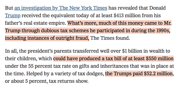 The New York Times Report on Trump's Finances Is a Blockbuster - The ...