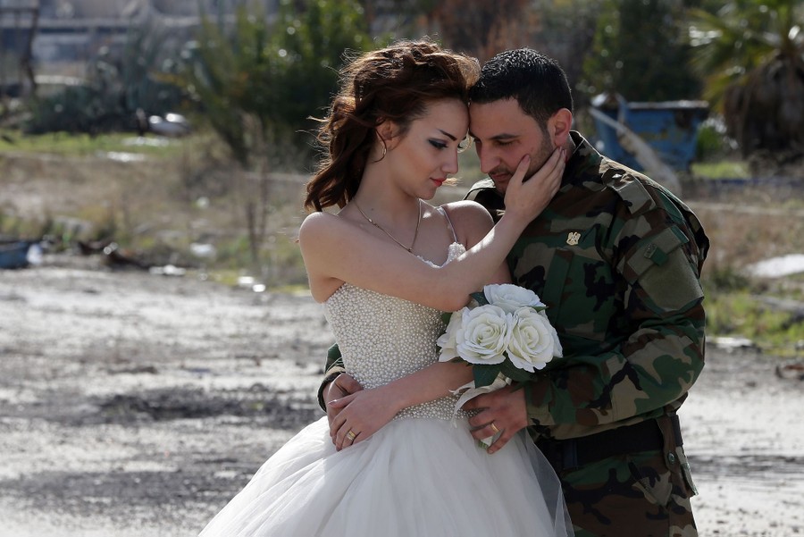Newlyweds in the Ruins: A Syrian Wedding Photo Shoot - The Atlantic