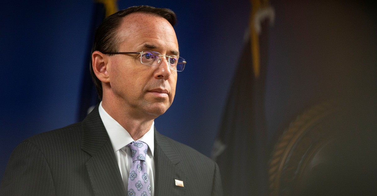 Rosenstein's Role in Mueller's Obstruction Probe - The Atlantic