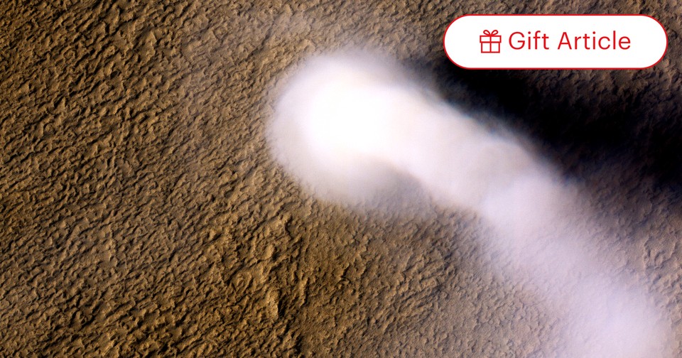 dust devil on mars