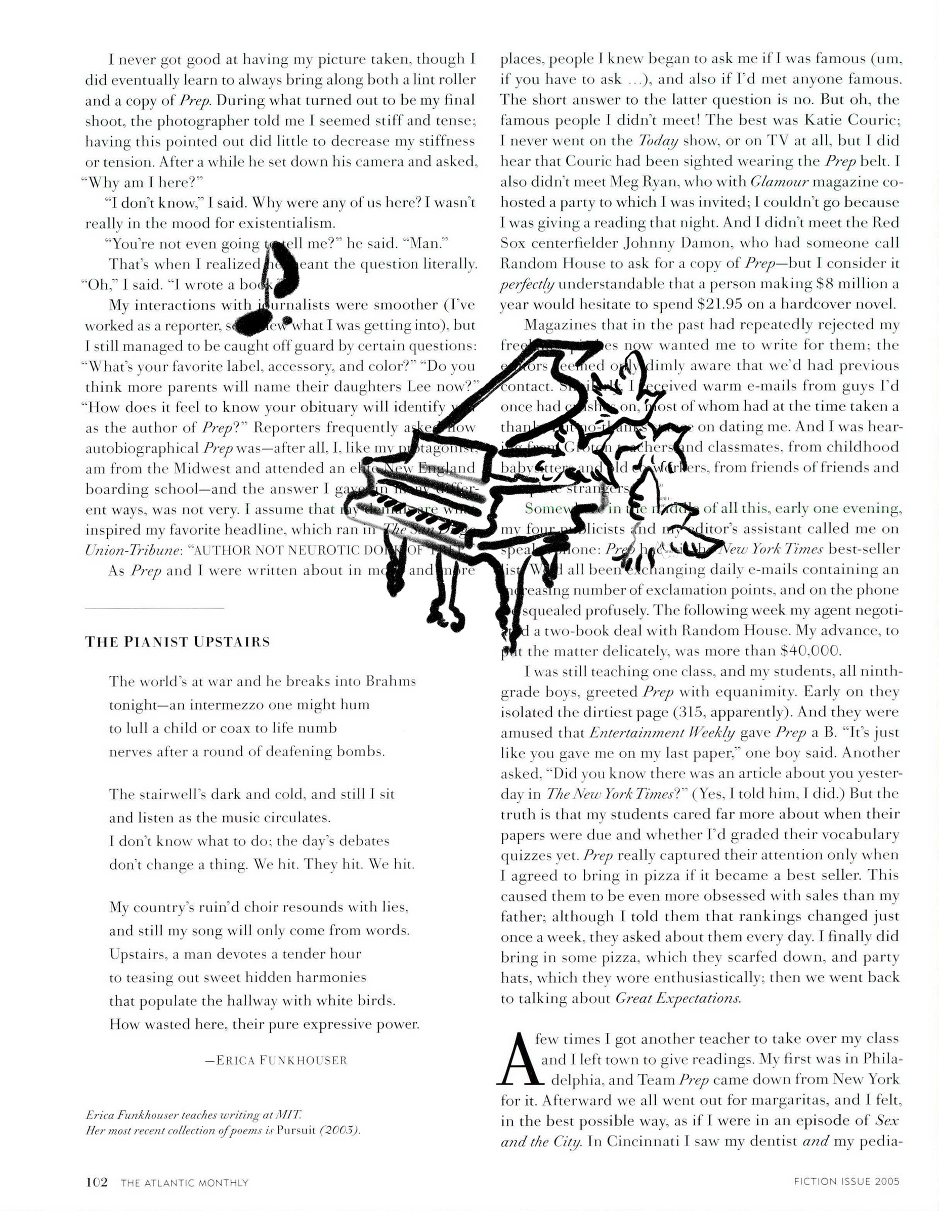 A Poem by Erica Funkhouser: 'The Pianist Upstairs' - The Atlantic