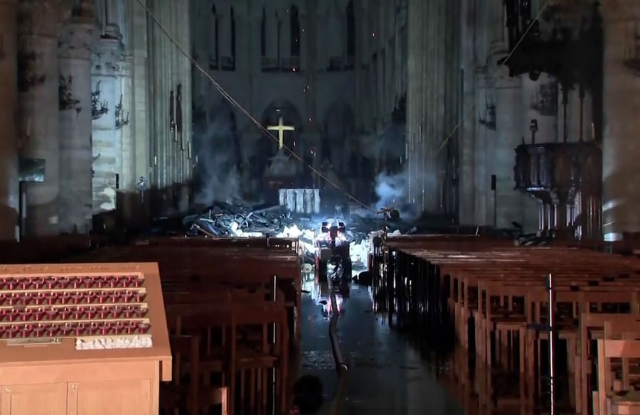 Notre-Dame Fire: Photos from Inside the Cathedral - The Atlantic