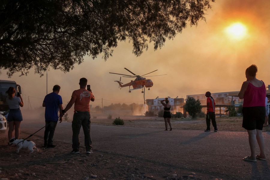 Devastating Wildfires on the Greek Island of Rhodes - The Atlantic