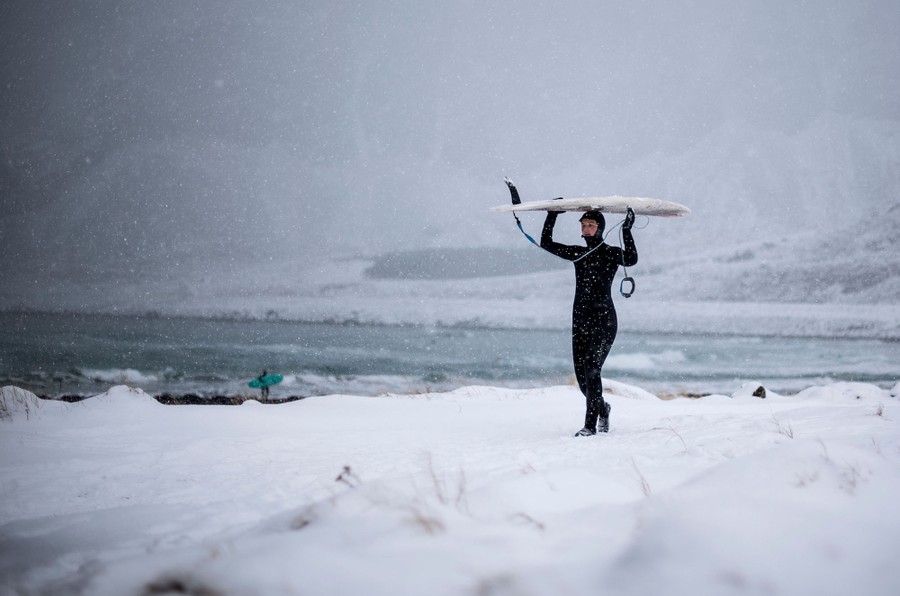Photos: Surfing Norway in Sub-Zero Temperatures - The Atlantic