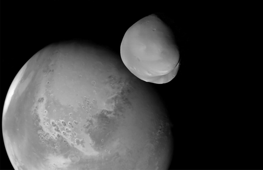 Photos of the Week: Martian Moon, Human Tower, Kazakh Camel - The Atlantic