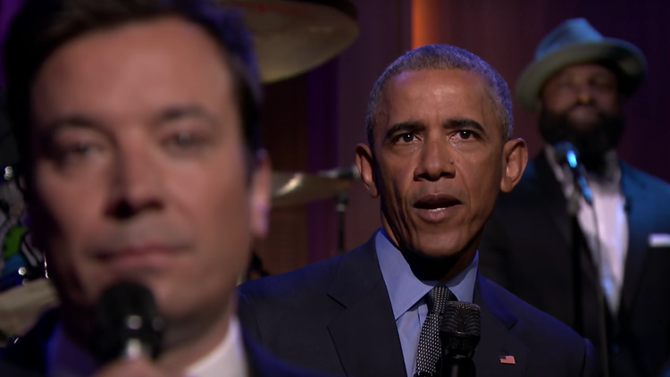 Obama on 'The Tonight Show' With Jimmy Fallon: Slow-Jamming the News as ...