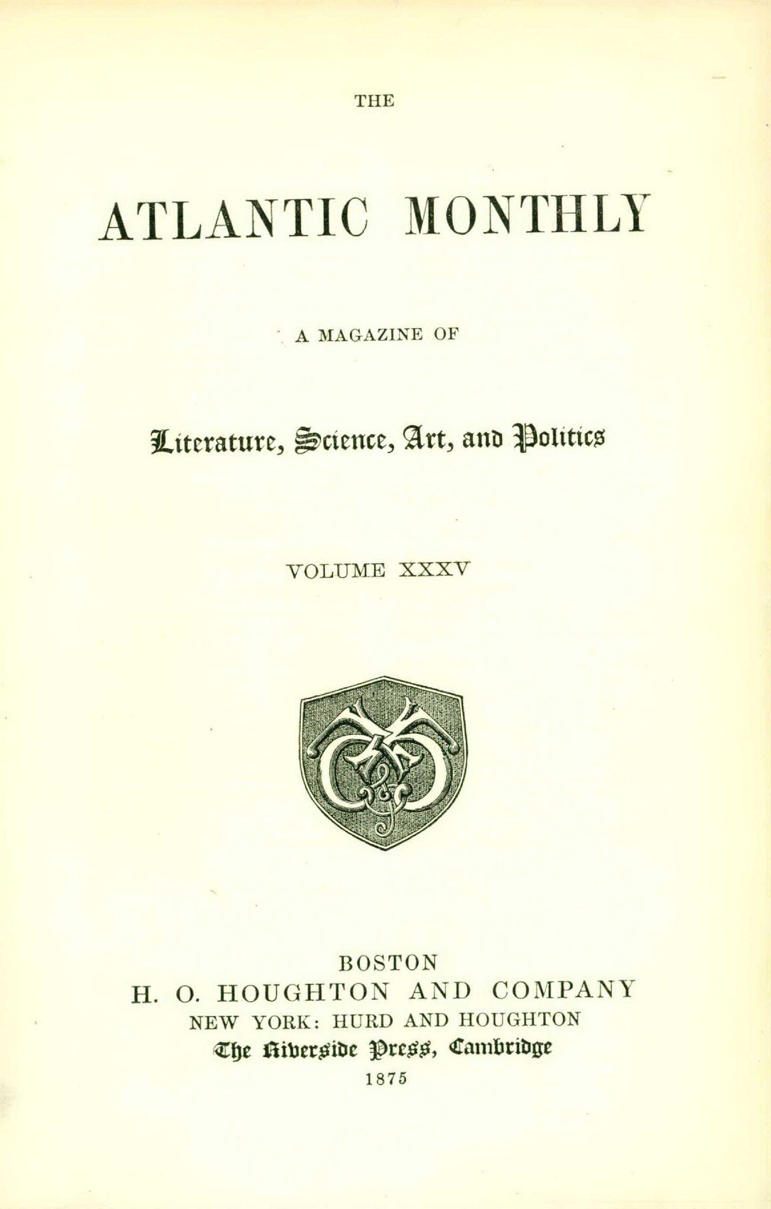 June 1875 Issue - The Atlantic