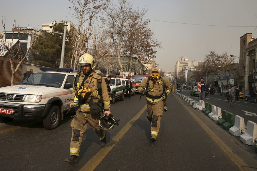 Iranian High-rise Collapses in Huge Fire, Killing Dozens - The Atlantic