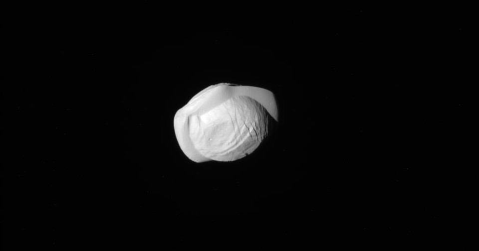 This Moon Orbiting Saturn Looks a Lot Like Ravioli - The Atlantic