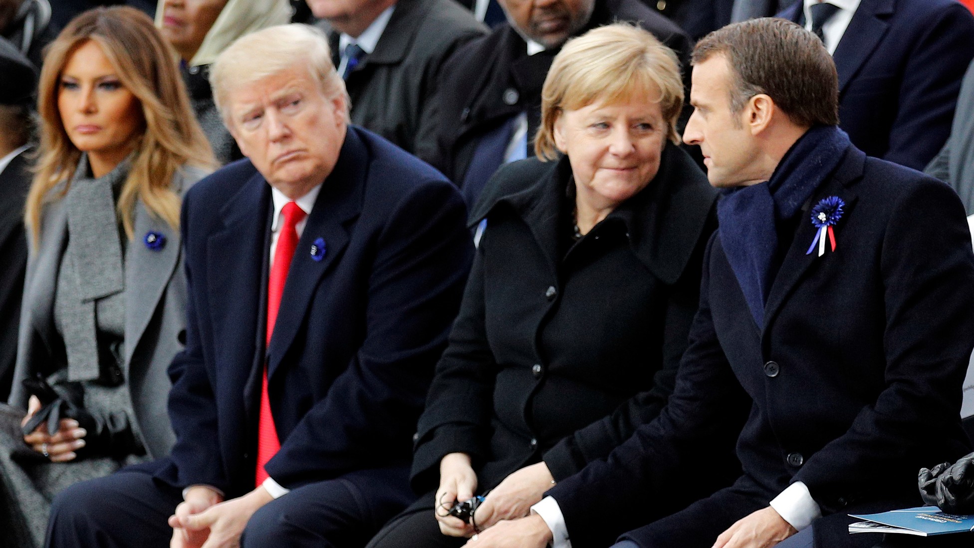 More Trump Drama in France as Macron Rebukes 'America First' - The Atlantic