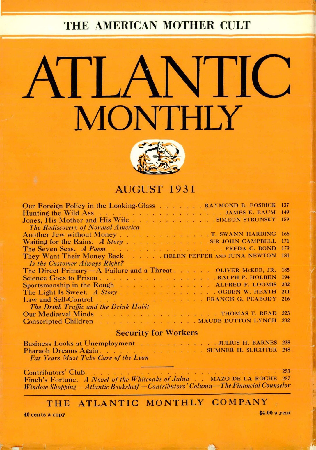 August 1931 Issue - The Atlantic