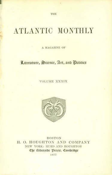 January 1877 Issue - The Atlantic