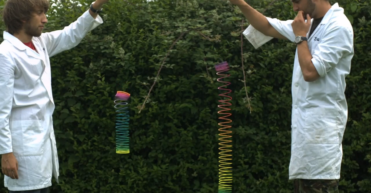 The Freaky Physics of Falling Slinkies, in Super Slow Motion - The Atlantic