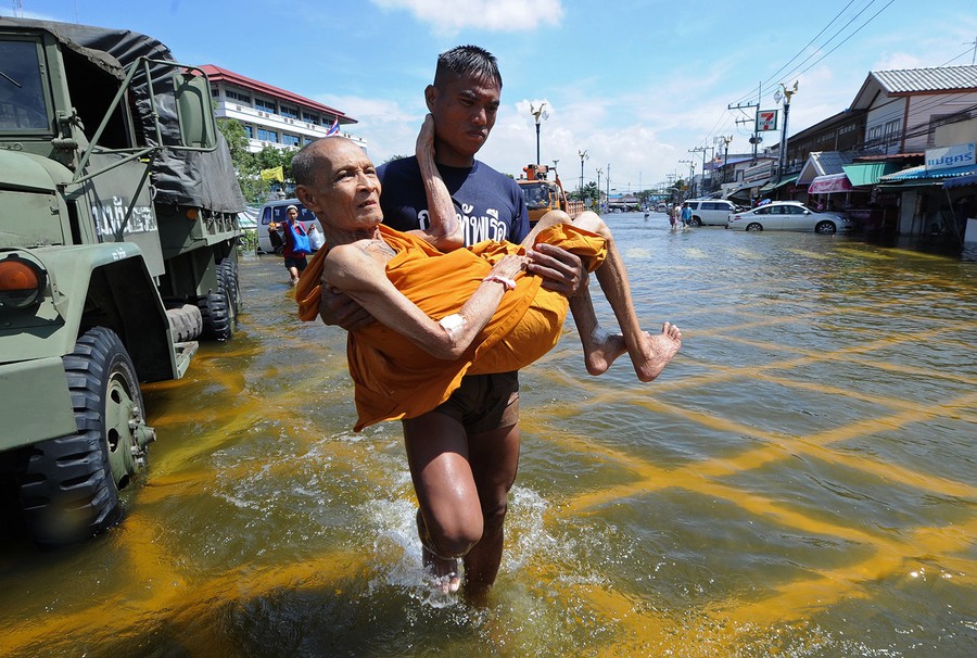 Worst Flooding in Decades Swamps Thailand - The Atlantic