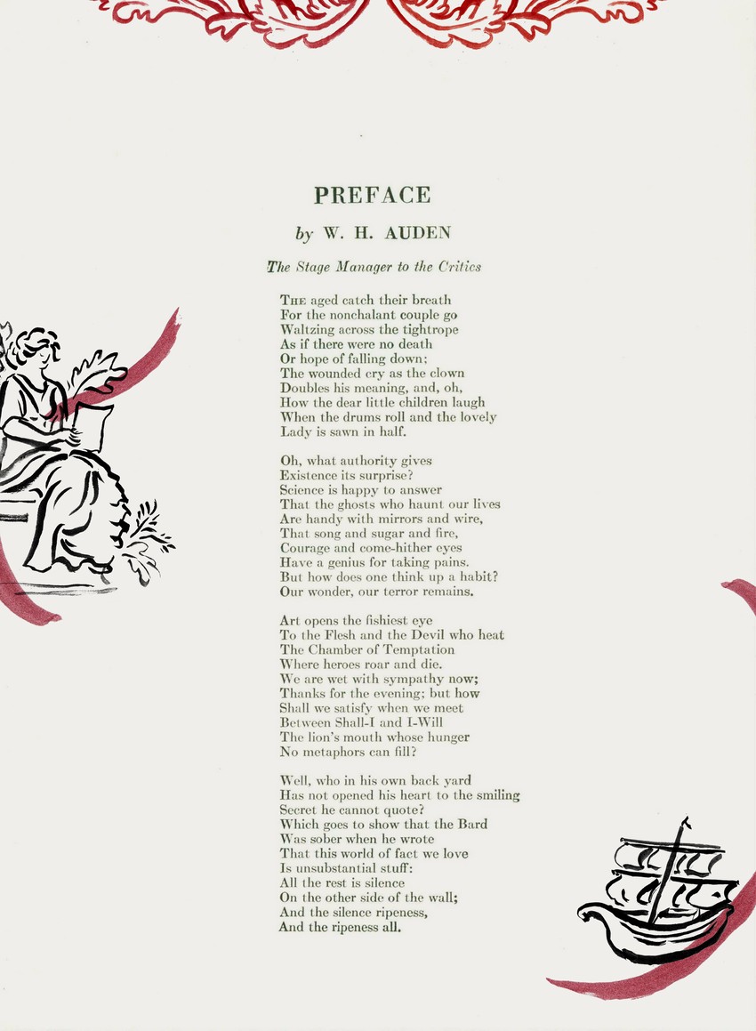A Poem by W. H. Auden: 'Preface' - The Atlantic