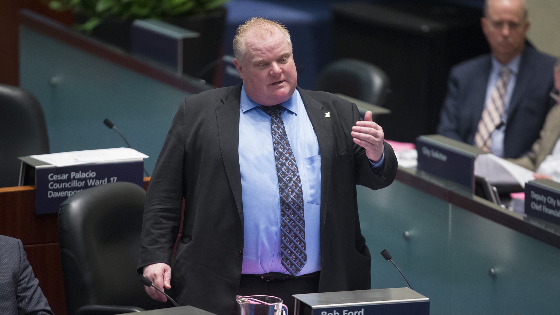 Watch Rob Ford Knock Over a Toronto Official During Council Meeting ...