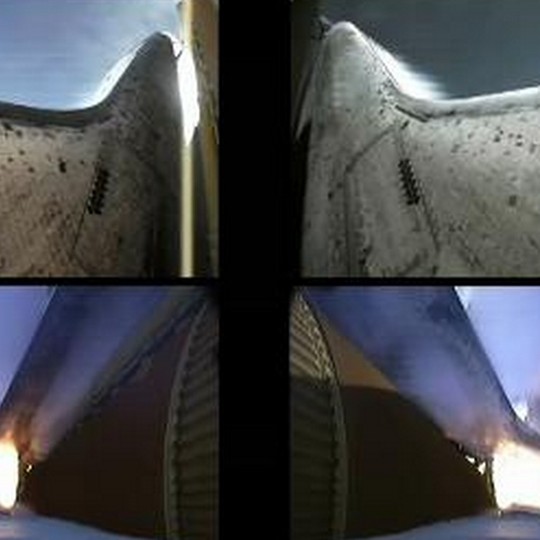 space shuttle launch booster camera