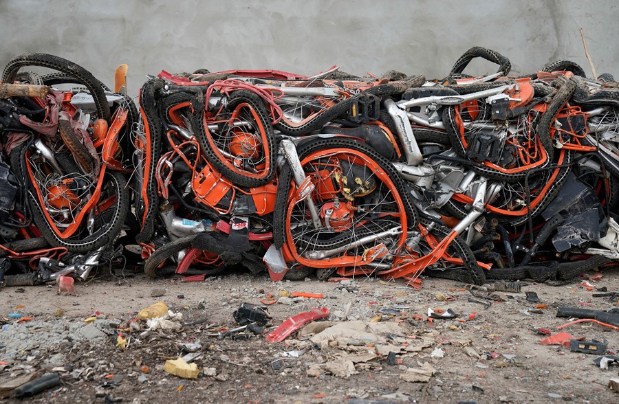 China Still Sorting Through Its Bike-Share Graveyards - The Atlantic