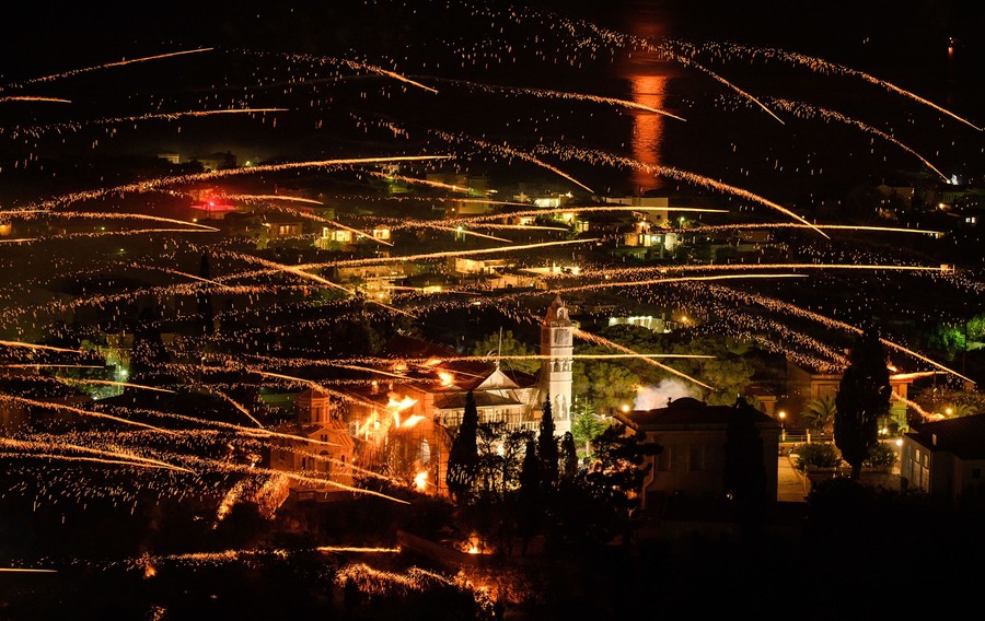 A Traditional Easter Rocket War in Greece - The Atlantic