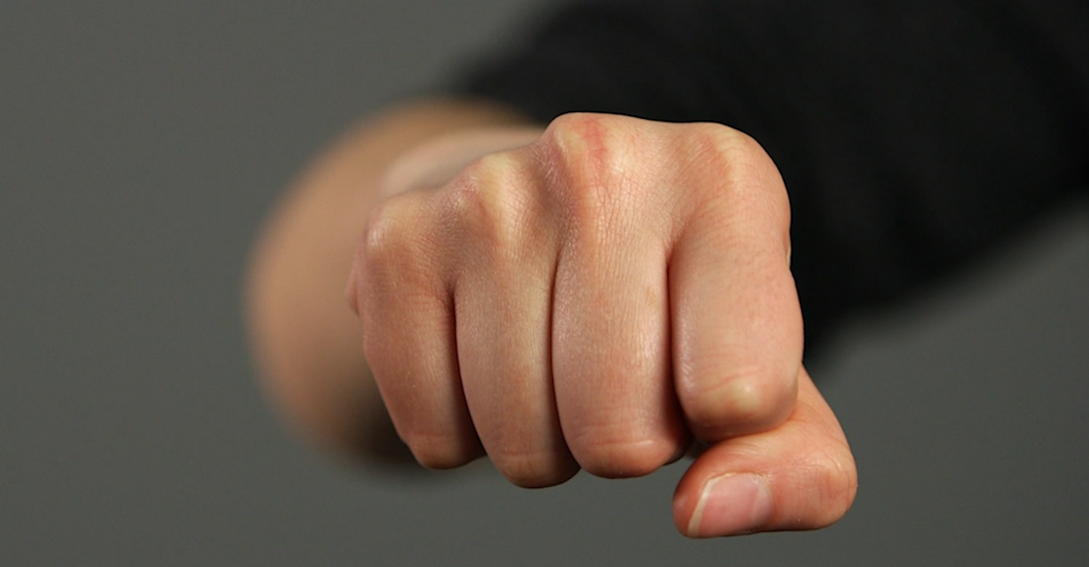 fist bump gone wrong