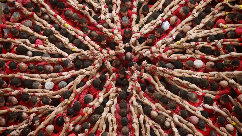 The Impossible Elegance of the Human Tower - The Atlantic