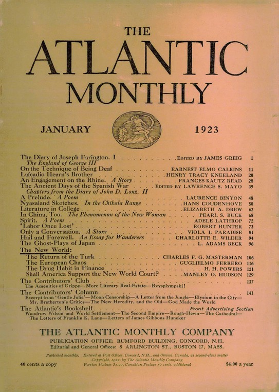 January 1923 Issue - The Atlantic