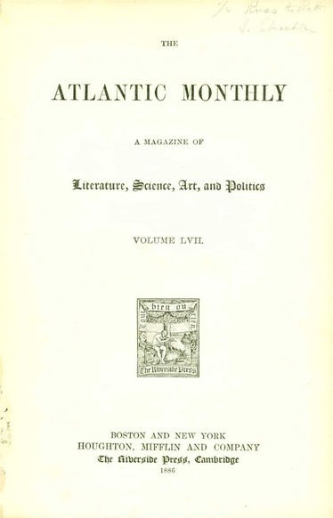 February 1886 Issue - The Atlantic