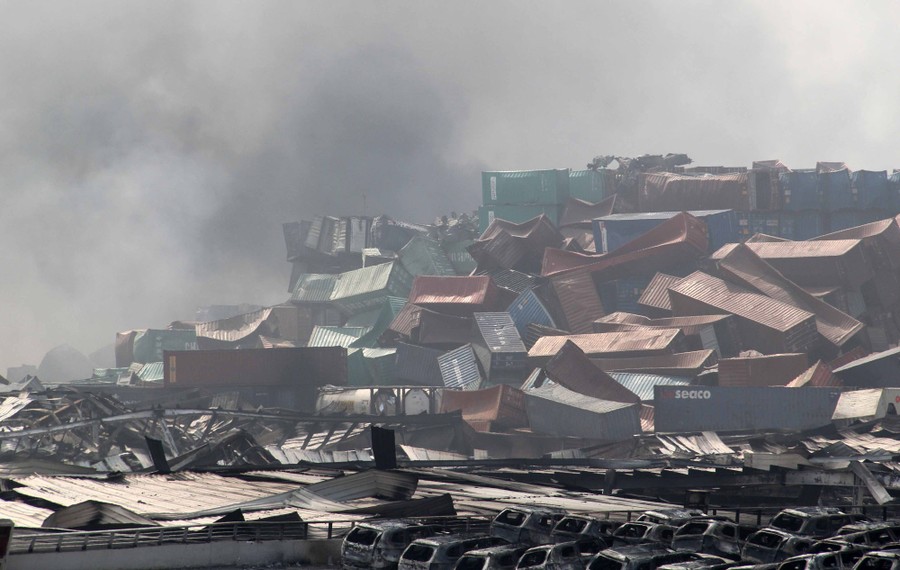 Photos of the Aftermath of the Massive Explosion in Tianjin, China ...