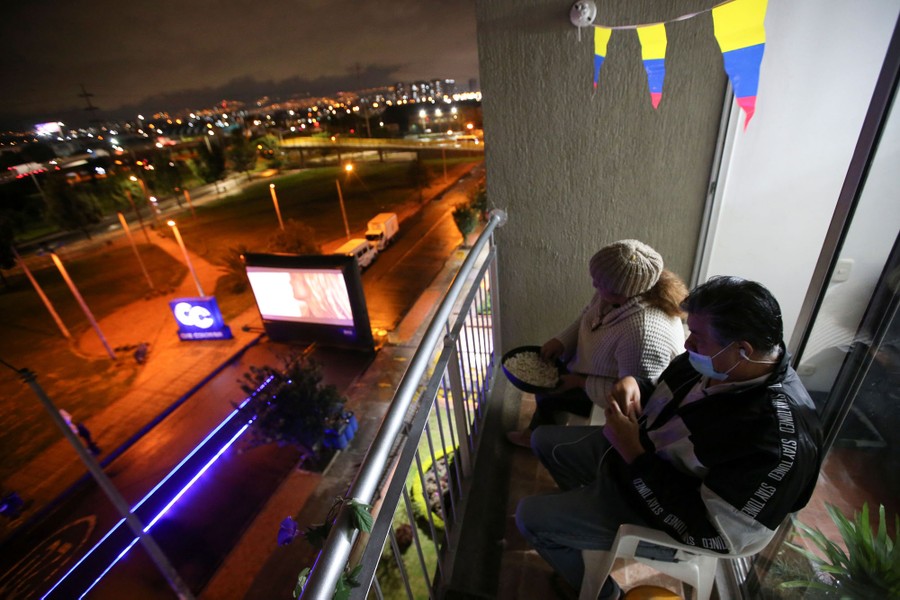 Balcony Seats: Watching Movies From Apartment Buildings - The Atlantic