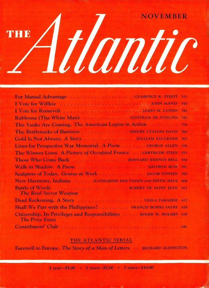 November 1940 Issue - The Atlantic