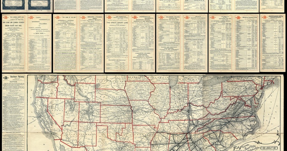 The Lost Excitement, Pathos, and Beauty of the Railroad Timetable - The ...