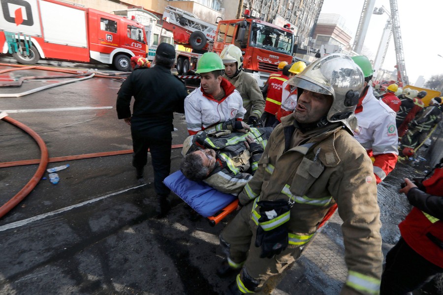Iranian High-rise Collapses in Huge Fire, Killing Dozens - The Atlantic